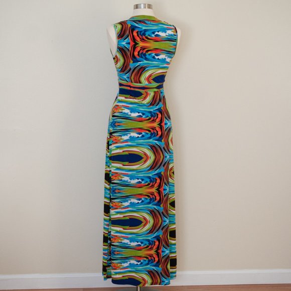 Susan Lawrence | Dresses | Susan Lawrence Psychedelic Maxi Dress | Poshmark